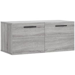 vidaXL - Wandschrank Grau Sonoma 80x36,5x35 cm Holzwerkstoff