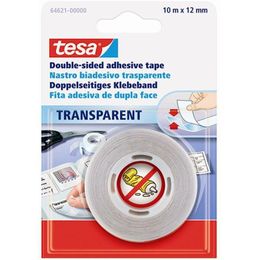 Tesa - Doppelseitiges Klebeband transparent 10 m x 12 mm