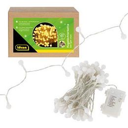 Idena 100er Kugel LED Lichterkette transparent 10,2 m