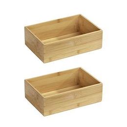 2 Wenko Terra Ordnungsboxen braun 22,0 x 15,0 x 7,0 cm