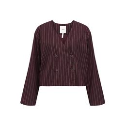Object Blazer 'OBJShay' Damen Gr&ouml;&szlig;e 40 weinrot / wei&szlig;