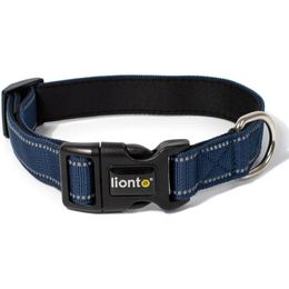 lionto Hundehalsband, (S) verstellbare Länge 30-40 cm, blau