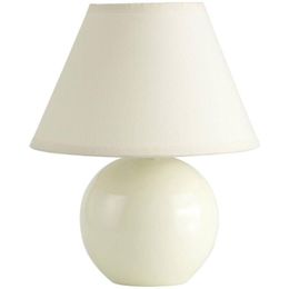 Eglo Brilliant Lampe Primo Tischleuchte beige/hellbraun 1x D45, E14, 40W, geeignet für Tropfenlampen (nicht enthalten) Mit Schnurzwischenschalter