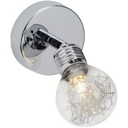 Brilliant - Lampe Bulb Wandspot chrom 1x QT14, G9, 28W, geeignet für Stiftsockellampen (nicht enthalten) Kopf schwenkbar