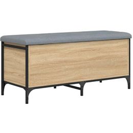 Sitzbank mit Stauraum Sonoma-Eiche 102x42x45 cm Holzwerkstoff vidaXL