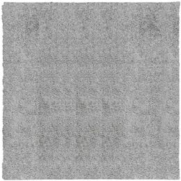 vidaXL - Shaggy-Teppich pamplona Hochflor Modern Grau 240x240 cm