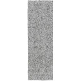 Shaggy-Teppich PAMPLONA Hochflor Modern Grau 80x250 cm vidaXL