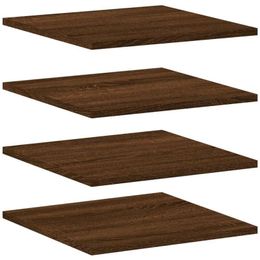 Wandregale 4 Stk. Braun Eichen-Optik 40x40x1,5 cm Holzwerkstoff vidaXL