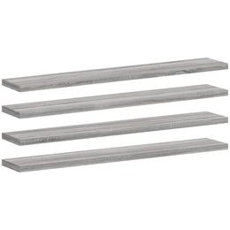 Wandregale 4 Stk. Grau Sonoma 60x10x1,5 cm Holzwerkstoff vidaXL