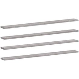 Wandregale 4 Stk. Grau Sonoma 100x10x1,5 cm Holzwerkstoff vidaXL