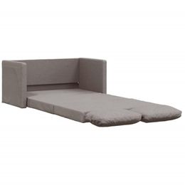 vidaXL - Bodensofa mit Schlaffunktion Taupe 112x174x55 cm Stoff