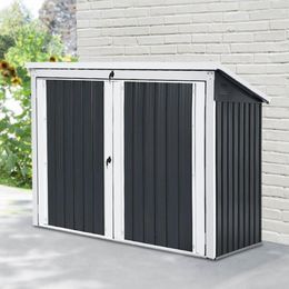 Home Deluxe - Mülltonnenbox basura l Größe 1x 240L + 2x 120L Mülltonnenbox Mülltonnenerweiterung Mülltonnenaufbewahrung Aufbewahrungsbox