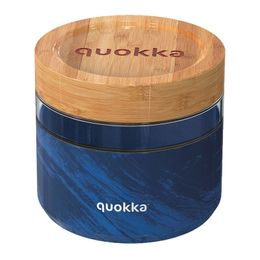 Quokka Deli Food Jar – Lebensmittelbehälter/Brotdose aus Glas 820 ml (Holzmaserung)