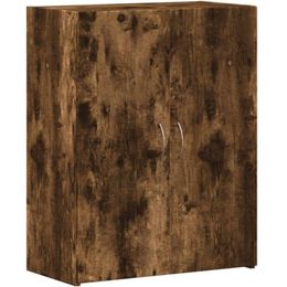 vidaXL - Aktenschrank Räuchereiche 60x32x77,5 cm Holzwerkstoff