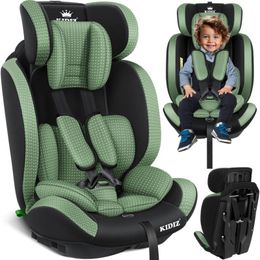 Autokindersitz Kindersitz Kinderautositz Autositz Sitzschale 9 kg - 36 kg 1-12 Jahre Gruppe 1/2 / 3 universal zugelassen nach ece R129/03 Grün - Kidiz