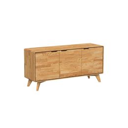 allnatura Sideboard "Tario" - Größe: H65xB134xT40 cm - Holzart: Kernbuche