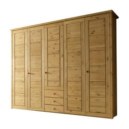 allnatura Drehtüren-Kleiderschrank "Mascella" - Holzart: Kiefer