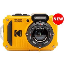 Kodak Pixpro WPZ2 Digitalkamera 15 Megapixel Opt. Zoom: 4 x Gelb inkl. Akku, inkl. Blitzgerät Bildstabilisierung, WiFi, Wasserdicht, Unterwasserkamera,