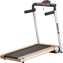 Laufband Reebok "i-Run 4.0", silber (holzeffekt), Laufbänder, ohne Unterlegmatte, bis max. 16 km/h, klappbar, B:75cm H:156cm L:133cm