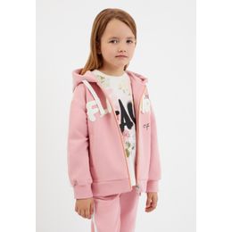 Sweatjacke Gulliver Gr. 128, rosa Mädchen Sweatjacken mit Reißverschluss