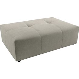Polsterhocker 3C CANDY "Yoshy", grau (anthrazit), B:120cm H:41cm T:83cm, 100% Polyester, Hocker, Polsterhocker, Passend zur Serie Yoshy