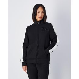 Jogginganzug Champion "Sweatsuit", Damen, Gr. M (40), schwarz (nbk, nbk, str), Obermaterial: 54% Baumwolle, 46% Polyester, sportlich, Sportanzüge