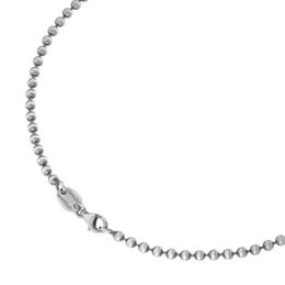 Kette ohne Anhänger Giorgio Martello MILANO "Kugeloptik massiv, teilweise geschwärzt, Silber 925" Halsketten Gr. 50cm, Silber 925 (Sterlingsilber), silberfarben (silber) Damen