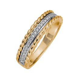 Fingerring Lady Fingerringe Gr. 16, Metall-Gold, goldfarben (gelbgold 375) Damen