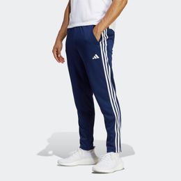 Sporthose adidas Performance "TRAIN ESSENTIALS 3STREIFEN" Gr. M, N-Gr, blau (dark blue / white) Herren Hosen