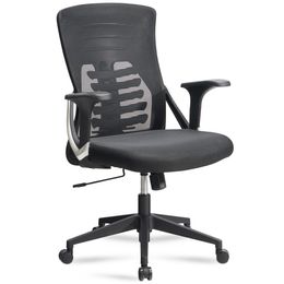 AMSTYLE Bürostuhl Schreibtischstuhl Mesh Schwarz Drehstuhl Ergonomisch 120 kg