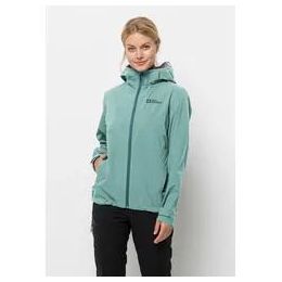 Outdoorjacke Jack Wolfskin "ELSBERG 2.5L JKT W" Gr. XS (34), grün (sea, foam) Damen Jacken