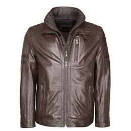 Bikerjacke JCC "63535" Gr. 50, braun Herren Jacken