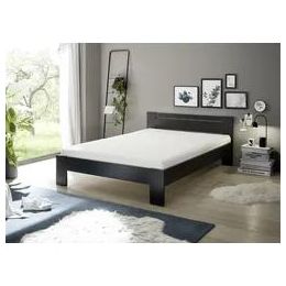 Futonbett Schlafkontor "Cannes", schwarz, B:145cm H:71cm L:204cm, Betten