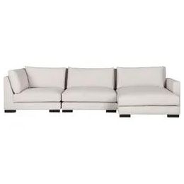 Ecksofa LeGer Home by Lena Gercke "Tvinna L-Form" Sofas Gr. B/H/T: 306cm x 76cm x 151cm, Baumwoll-/Leinenmix, Recamiere rechts, beige (natur) Modulsofa, bestehend aus Eckteil, Recamiere und Mittelteil