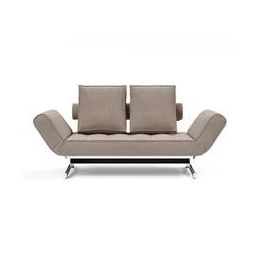 3-Sitzer INNOVATION LIVING TM "Ghia Schlafsofa" Sofas Gr. B/H/T: 178cm x 83cm x 93cm, Füsse: Chrom, beige eine große Liegefläche mit geringer Stellfläche, beidseitig abklappbar