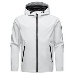 Softshelljacke Ragwear "Shellwie" Gr. L (52), weiß Herren Jacken Wasserdichte Übergangsjacke mit Kapuze