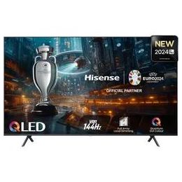 E (A bis G) HISENSE QLED-Fernseher "85E77NQ PRO" Fernseher 4K UHD, QLED Gr. 85, grau