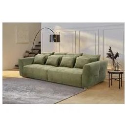 Jockenhöfer Big-Sofa JOCKENHÖFER GRUPPE "Gulliver" Sofas Gr. B/T: 298cm x 137cm, Chenille, grün mit Federkernpolsterung für kuscheligen, angenehmen Sitzkomfort