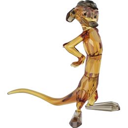 Dekofigur Swarovski "Kristallfigur Sammelfigur The Lion King Timon, 5680916", braun (braun, schwarz), Dekofiguren, B/H/T: 3,5cm x 5,76cm x 5,04cm, Timon, Swarovski Kristall, Swarovski Kristall, B:3,5cm H:5,76cm T:5,04cm