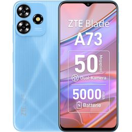 ZTE Smartphone "Blade A73" Mobiltelefone Gr. 128 GB, blau