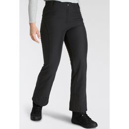 Skihose Maier Sports "aus Softshell" Gr. 40, N-Gr, schwarz, Damen, Softshell, Obermaterial: 92% Polyester, 8% Elasthan, Hosen, auch in großen Größen erhältlich