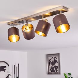 hofstein Alsen Deckenleuchte Nickel-Matt, 4-flammig