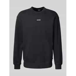 Levi's Relaxed Fit Sweatshirt aus Viskose mit Label-Detail