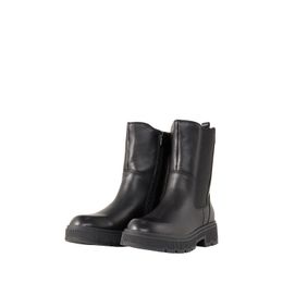 Tom Tailor Damen Stiefeletten mit Block-Absatz, schwarz, Uni, Gr. 40