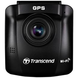 Transcend DrivePro™ 250 Dashcam Blickwinkel horizontal max.=140 ° 12 V, 24 V GPS mit Radarerkennung, Zeitraffer, G-Sensor, WDR, Auffahrwarner, Display, Akku,