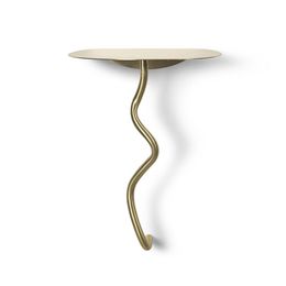 ferm LIVING - Curvature Wandtisch, Messing