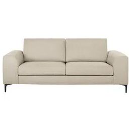 2,5-Sitzer Inosign "Henry" Sofas Gr. B/H/T: 214cm x 84cm x 95cm, Struktur fein, beige mit Metallbeinen, in modernem Design