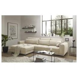 Ecksofa ED EXCITING DESIGN "Barura L-Form" Sofas Gr. B/H/T: 333cm x 90cm x 194cm, Cord, Recamiere beidseitig montierbar, beige frei im Raum stellbar