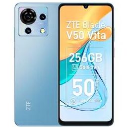 Mendler ZTE Smartphone "Blade V50 Vita" Mobiltelefone Gr. 256 GB, blau (icy blue)