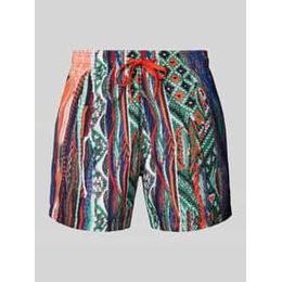 Carlo Colucci Regular Fit Badehose mit Tunnelzug